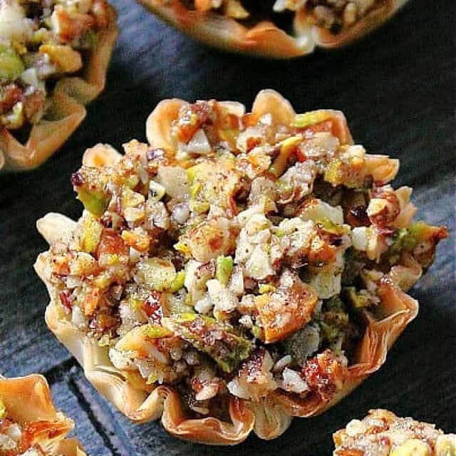 Mini Baklava Cups - classic taste but quick and easy - A Gouda Life