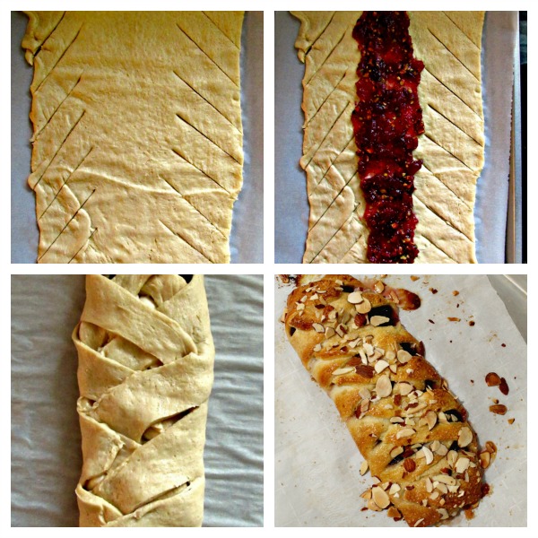 Cranberry Brie Crescent Braid ~ easy, elegant, delicious! ~ A Gouda Life