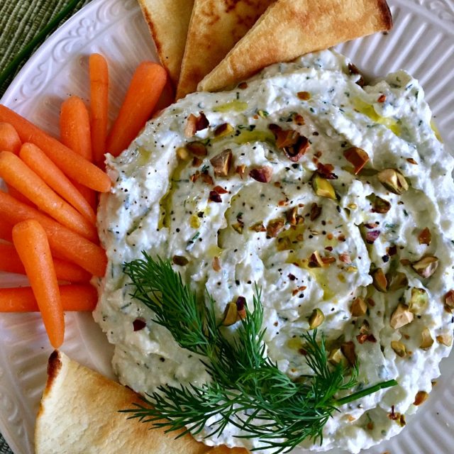 Greek Layered Dip - 7 layer dip Mediterranean style - A Gouda Life