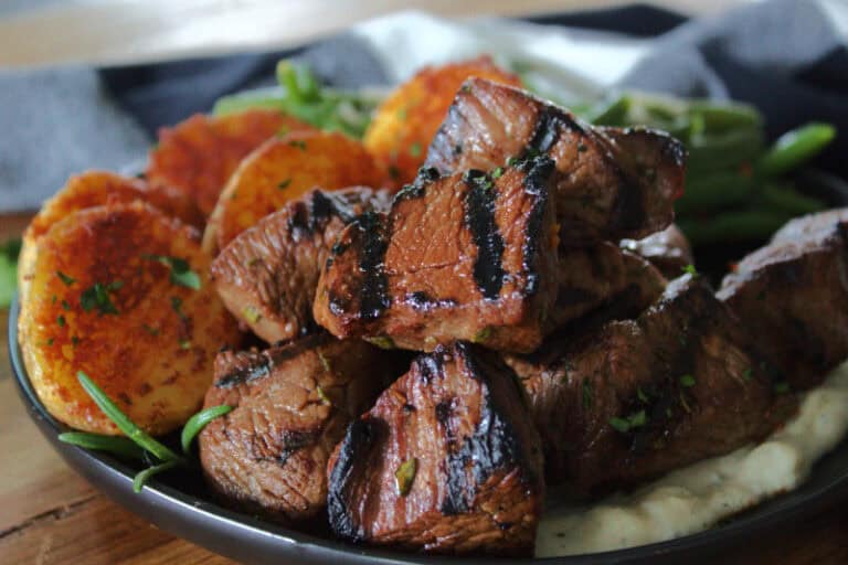 How to Grill Steak Tips - 10 minutes tender + juicy - A Gouda Life